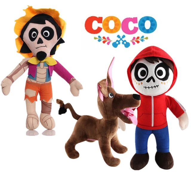 KIDS GIFT MOVIE COCO Plush Toy Miguel Hector Dante Dog Death Pepita ...