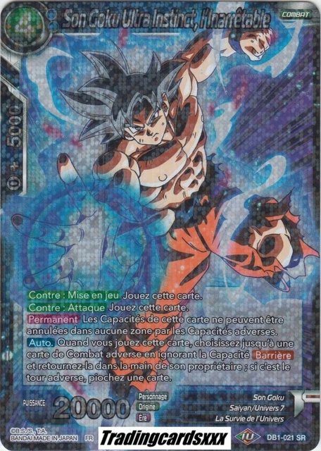 CARTE DRAGON BALL Super Dbs Son Goku Ultra Instinct, L’inarretable Ts01 Db1-021 EUR 24,90 ...