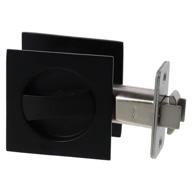 SQUARE POCKET HARDWARE with Indicator Flush Door Locks Bathroom Bedroom ...