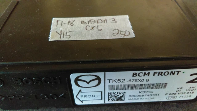 2017-2018 MAZDA3 CX5 bcm body control module TK52-675X0 B £176.36 ...