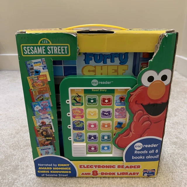 SESAME STREET ELECTRONIC Me Reader 8 Book Library Set Story Reader 18 ...