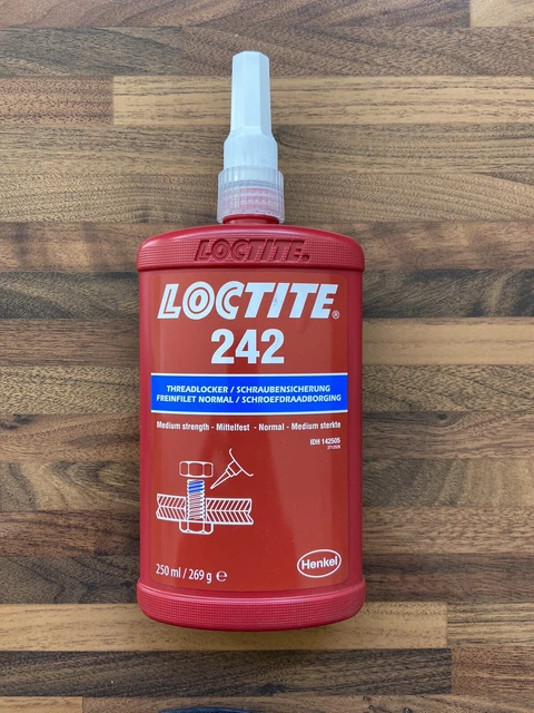 LOCTITE 242 MEDIUM Strength Threadlocker 250 ml Brand New £16.00 ...