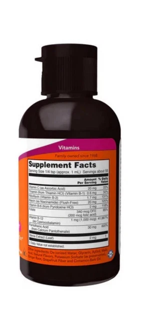 LIQUID B-12 B-COMPLEX 2 OZ by Now Foods £10.07 - PicClick UK