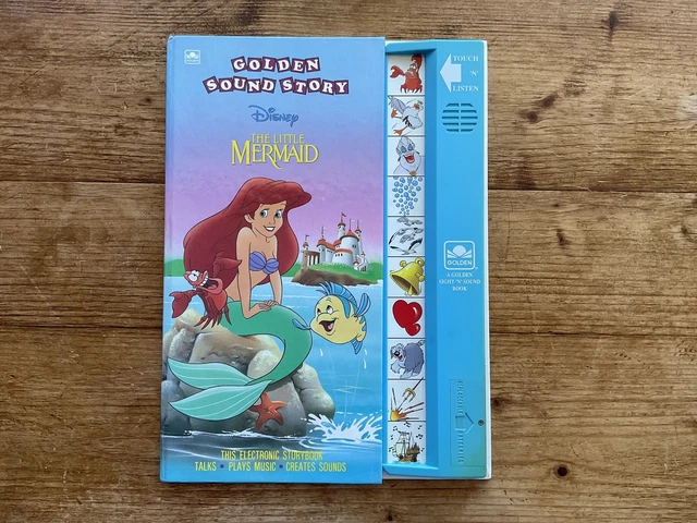 VINTAGE 1991 GOLDEN Sound Story Book - Disney - The Little Mermaid ...