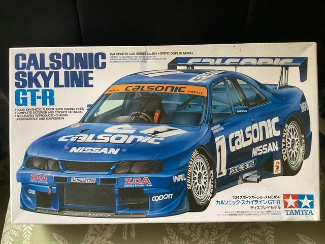 TAMIYA CALSONIC NISSAN Skyline GT-R 1/24 scale model car kit 24184 £9. ...