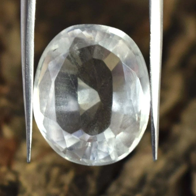 MADAGASCAR WHITE GOSHENITE Beryl Oval Natural 7.80 Ct Gemstone ...