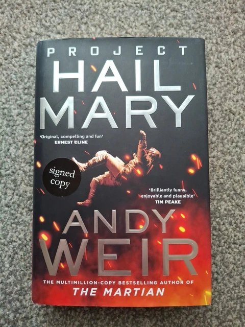 ANDY WEIR PROJECT Hail Mary Signed First Edition £185.00 - PicClick UK
