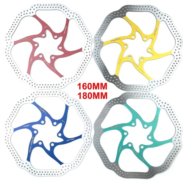 CNC ENGRAVED STAINLESS Steel MTB Brake Rotor 160/180mm Size 6 Hole ...