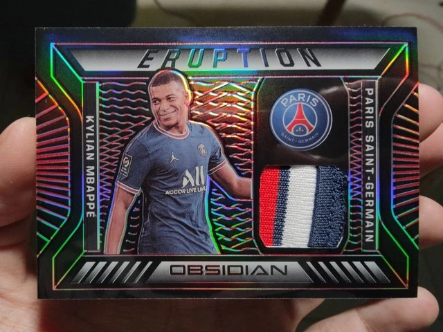 2021-22 OBSIDIAN KYLIAN Mbappe Eruption Relic Electric Etch Red /25 ...