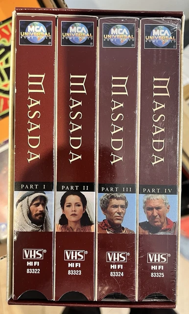 MASADA - EPIC Historical Mini Series VHS - 4 Video Tapes/Set See ...
