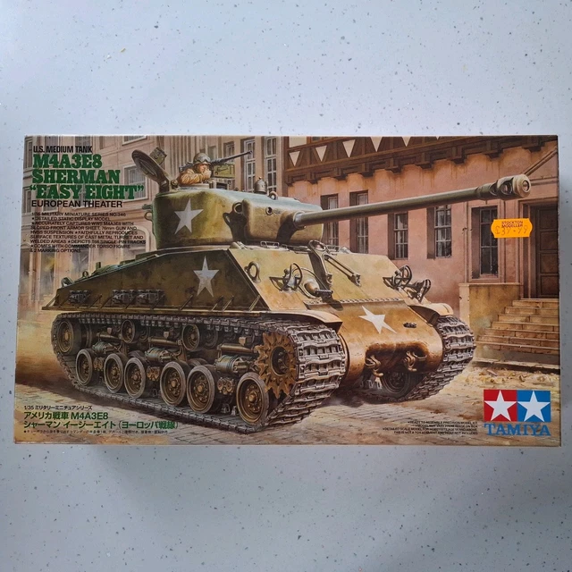 TAMIYA 35346 1/35 US Medium Tank M4A3E8 Sherman Plastic Model Kit £25.00 - PicClick UK