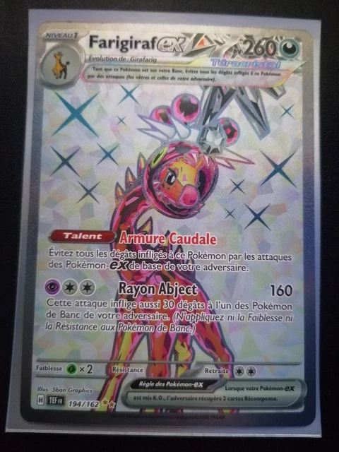 CARTE POKÉMON FARIGIRAF EX 194/162 EV5 TEF Forces Temporelles NEUF EUR ...