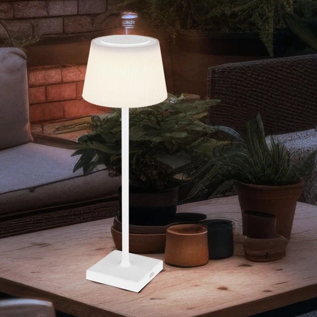 LAMPE DE TABLE D'Extérieur Balcon Variateur Tactile Batterie Tdc LED ...