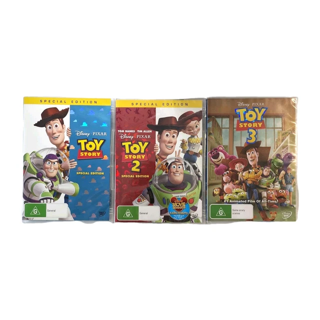 TOY STORY DVD Bundle 1 2 3 Special editions 2 new sealed R4 disney ...