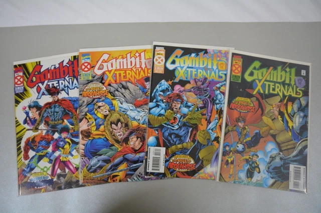 GAMBIT AND THE Xternals 1-4 Complete Set Age of Apocalypse 1995 NICEB&B ...