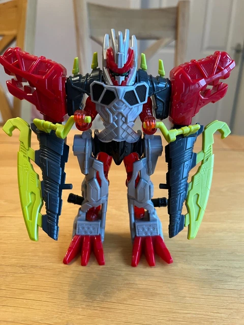 POWER RANGERS DINO Charge Deluxe T-Rex Armour up Crystal red ranger 100 ...