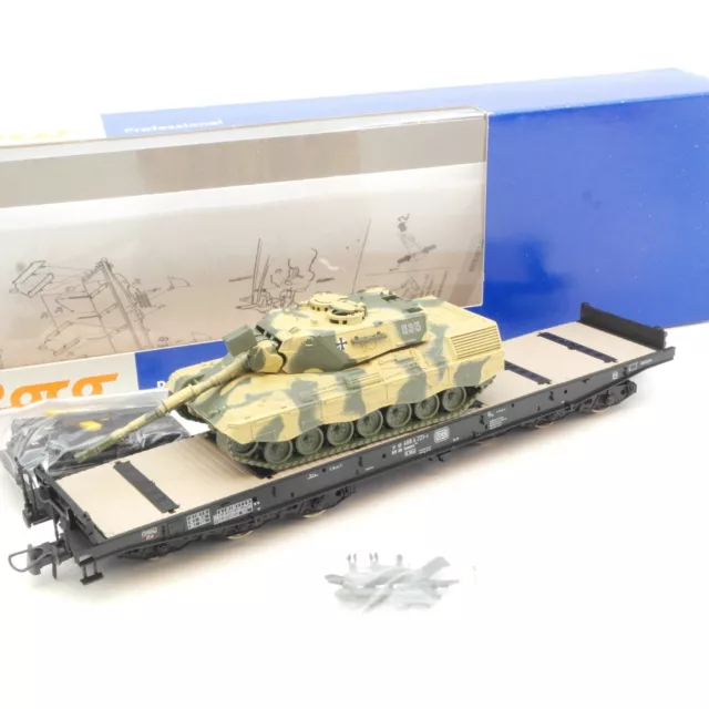 ROCO H0 47733 Schwerlastwagen der DB beladen mit Panzer in OVP RF7307 EUR 42,99 - PicClick DE