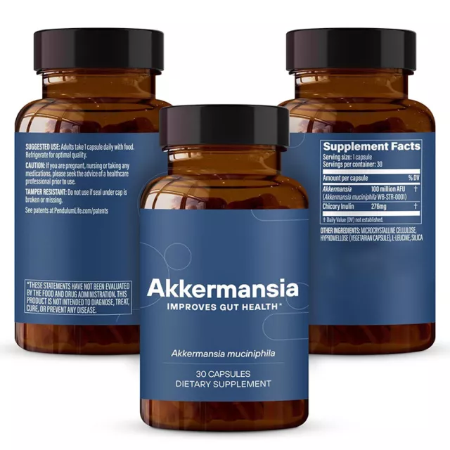 AKKERMANSIA MUCINIPHILA PROBIOTIC Supplement - New Formula 30 Capsules ...