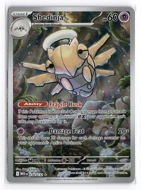 POKÉMON TCG: MEGA Evolutions Shedinja EX IR 144 Illustration Rare MEG £ ...