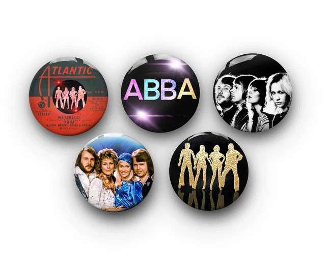 ABBA PIN BADGES | Abba Music Band | Abba Party Costume | 70s Retro Gift ...
