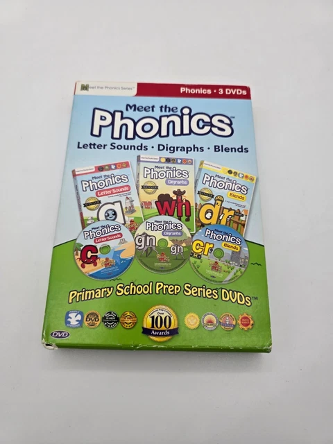 PHONICS PACK: MEET the Phonics: Letter Sounds, Digraphs & Blends 3-DVD ...