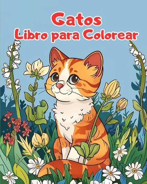 LIBRO PARA COLOREAR de Gatos: P?ginas Para Colorear Para Ni?os de 1 a 3 A?os con £33.32 ...