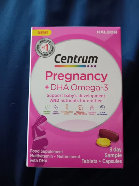 CENTRUM PREGNANCY DHA Omega-3 Tablets and Capsules for 3 Days £3.84 ...