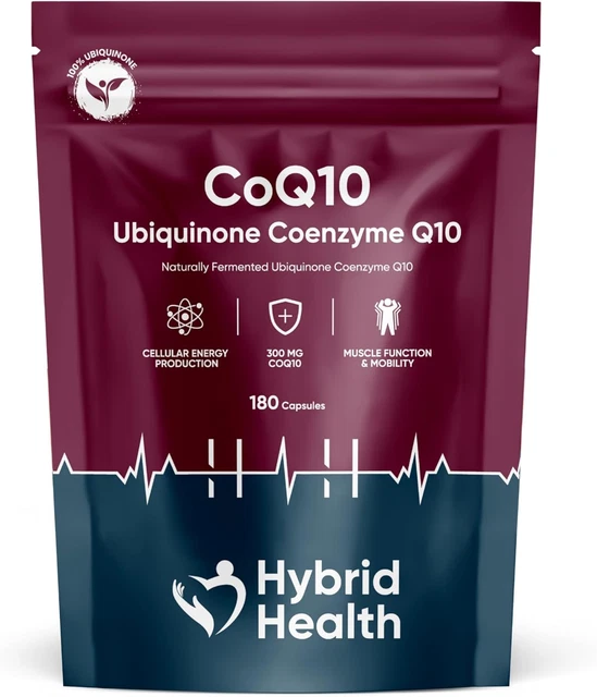 UBIQUINONE COENZYME Q10 300 MG Supplement | 180 Vegan CoQ10 Capsules ...