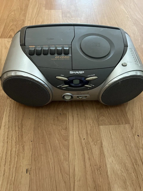 SHARP QT-CD210 PORTABLE CD / Radio/ Tape Stereo System - Retro, Vintage ...