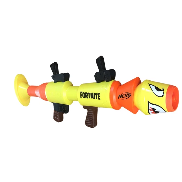 NERF FORTNITE RL-L Rocket Launcher Blaster RARE LEGENDARY Yellow Supply ...