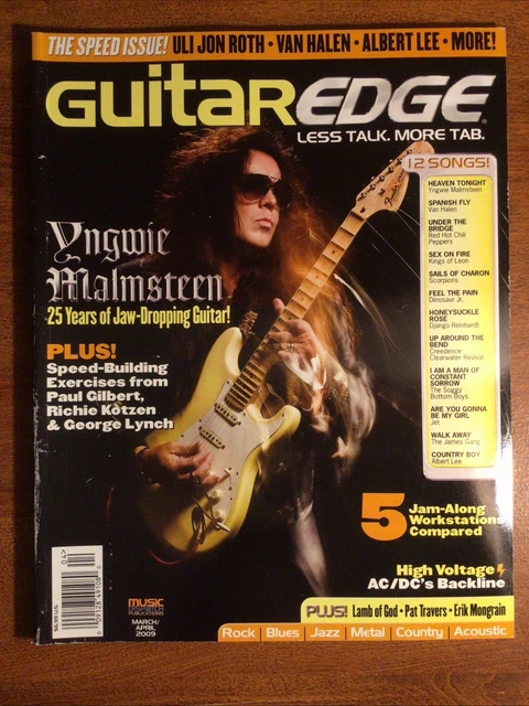 GUITAR EDGE MAGAZINE, March, April 2009 yngwie Malmsteen £7.42 ...