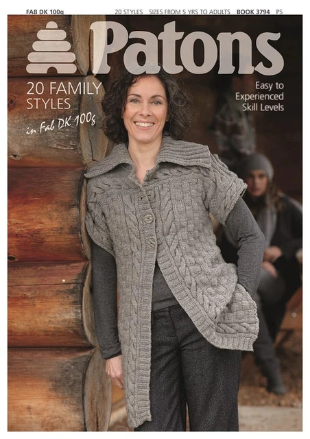 PATONS 21 FAMILY Styles in Double Knitting Pattern Book - 3794 £6.95 ...
