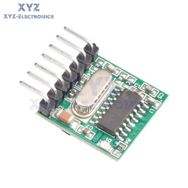 MINI WIRELESS 433MHZ RF Remote Control 1527 Learning Code Transmitter ...