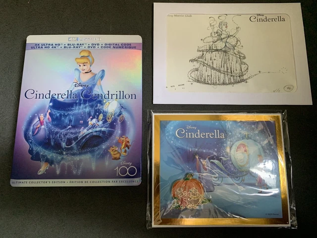 DISNEY’S CINDERELLA (4K UHD, Digital Code) DMC Exclusive + Lithograph ...