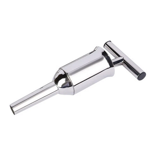 STAINLESS STEEL SAUSAGE Stuffer Kit Maker Meat Filler Sausage Tube ...