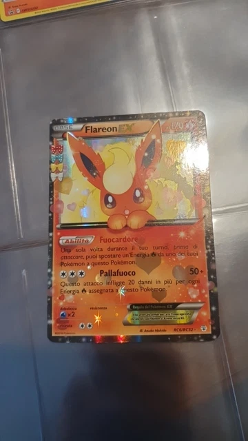 CARTE POKEMON FLAREON EX RC6/RC32 Generazionu ITA Ultra Rara 20th ...