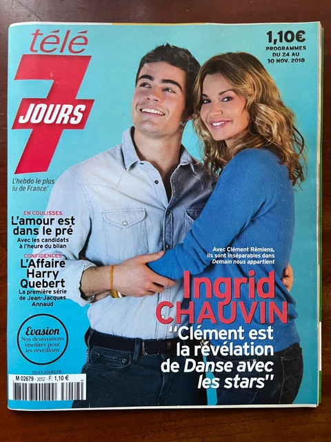 TÉLÉ 7 JOURS 24/11/2018; Clément Rémiens et Ingrid Chauvin/ Ophélie Kolb/ Labaud EUR 4,50 ...