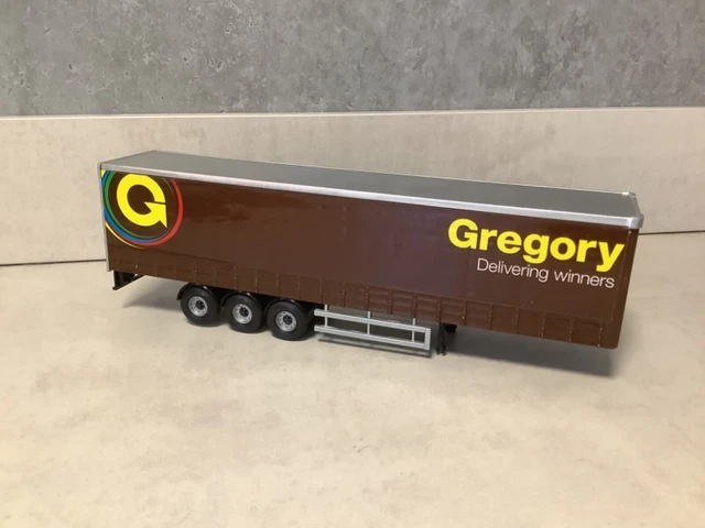 CORGI MODEL TRUCK 1:50 scale - CODE 3 GREGORY CURTAINSIDE TRAILER £18. ...