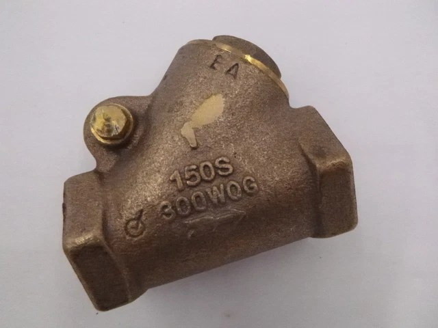 1& BRASS SWING Check Valve with Clean Out Port 300WOG 150S £21.16 ...