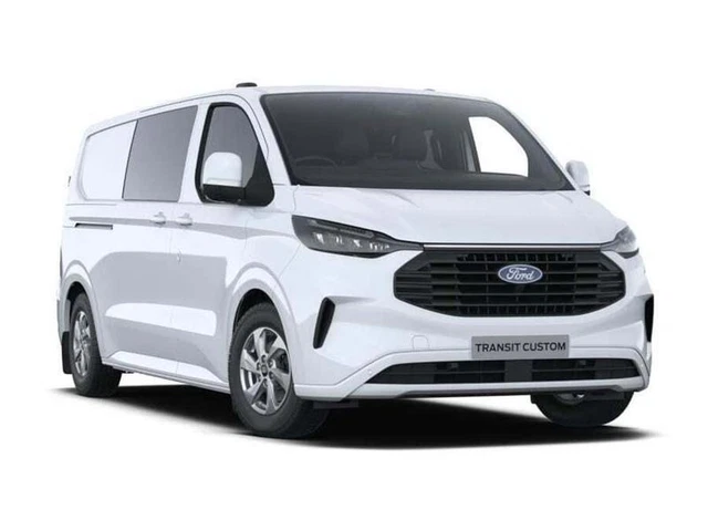 FORD TRANSIT LWB Custom 136Ps Limited New Shape Double Cab In Van Six ...