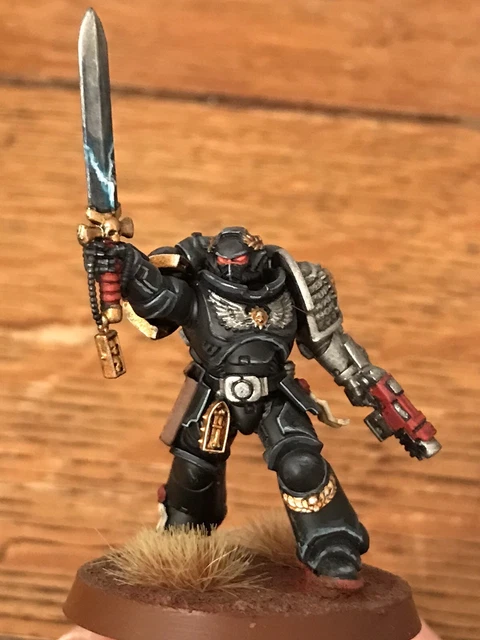 WARHAMMER 40K SPACE Marine Deathwatch Primaris Lieutenant Pro Painted £ ...