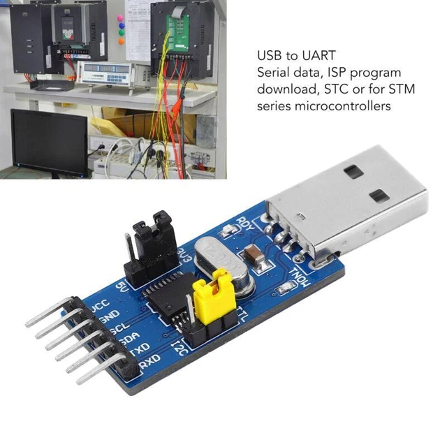 USB TO UART Converter Adapter for I2C Communication Module with Jumper ...