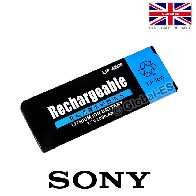 SONY LIP-4WM HI-MD MiniDisc Walkman Gumstick Battery - 3.7V 500mAh £39. ...