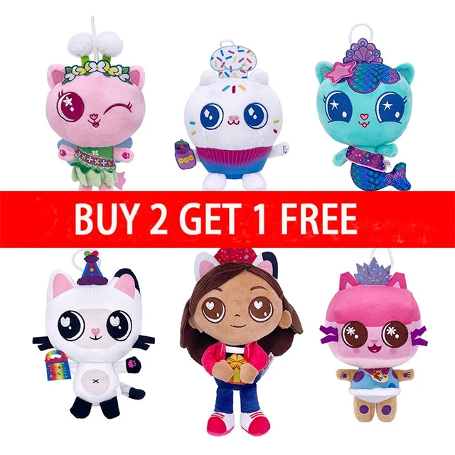 KIDS BIRTHDAY GIFTS Gabby's Doll House Paws Cat Plush Doll Soft Stuffed ...