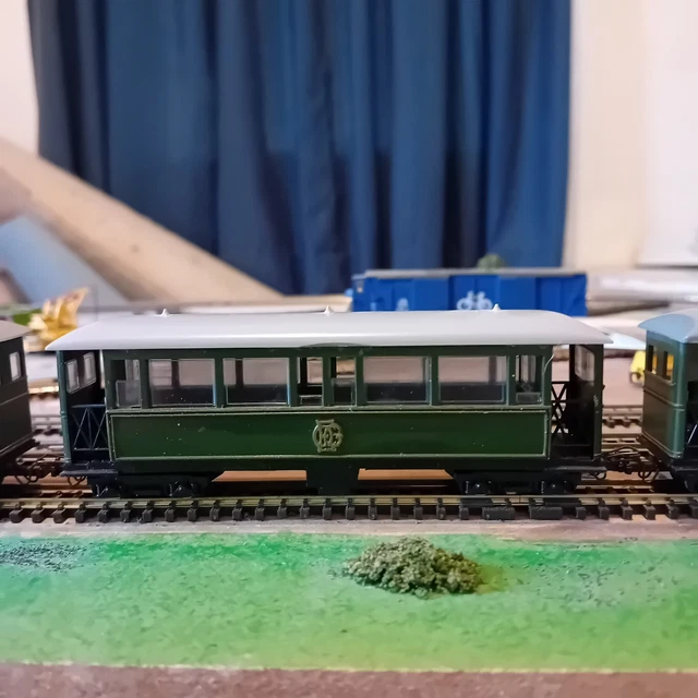 PAIR OF EGGER BAHN / JOUEF HOe / OO9 NARROW GAUGE FIERY ELIAS PASSENGER ...