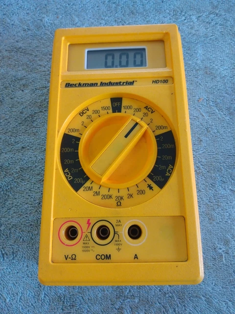 BECKMAN INDUSTRIAL DIGITAL Multimeter HD100 Made In USA $39.95 - PicClick