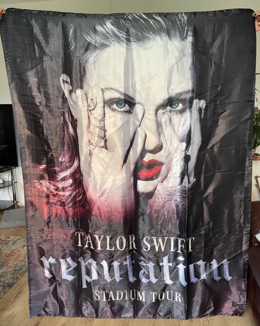 AUTHENTIC TAYLOR SWIFT Reputation Stadium Tour Flag Tapestry Wall ...