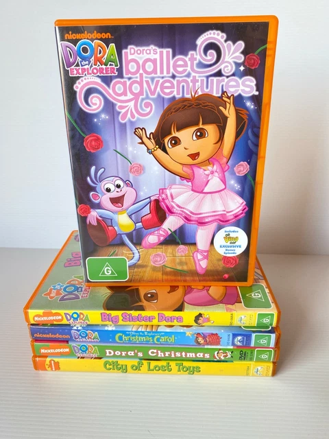 5 X DORA the Explorer DVDs Nickelodeon Ballet Adventures Big Sister ...