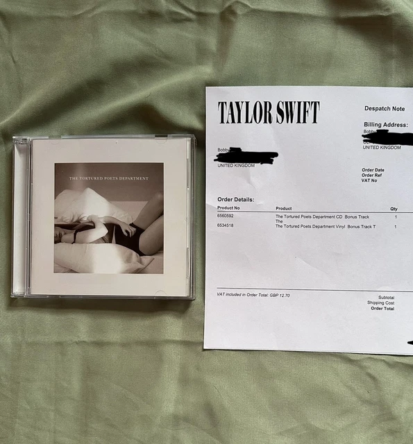 CD TTPD SIGNÉ Taylor Swift The Tortured Poets Department en main ! EUR ...