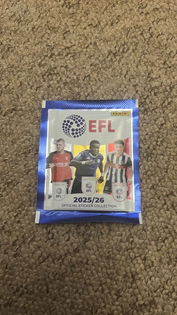 PANINI EFL 2025/26 Official Sticker Collection Single Pack Brand new ...